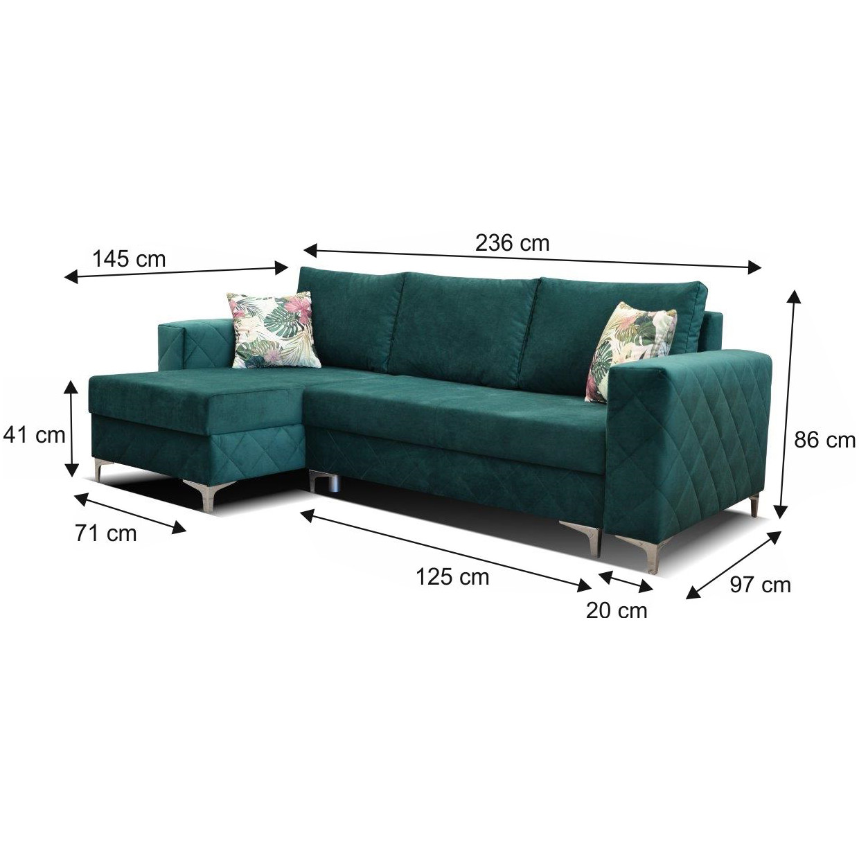 Narożnik MISSAM kronos 11 lewy - Zakład Stolarski